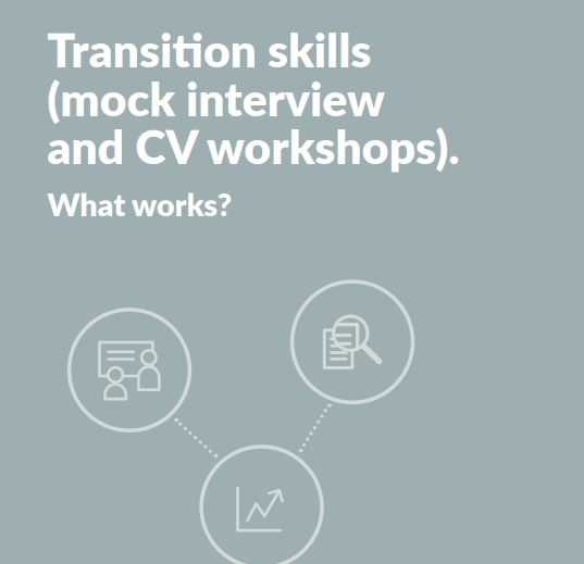 What works in Transition Skills (Mock interviews and CV workshops)? Our ...