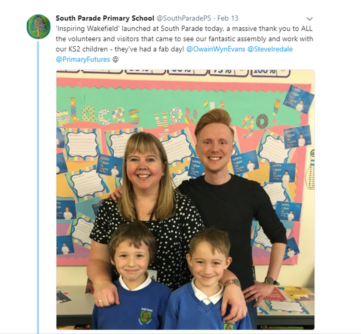 Inspiring Wakefield launches at South Parade Primary School - Education ...