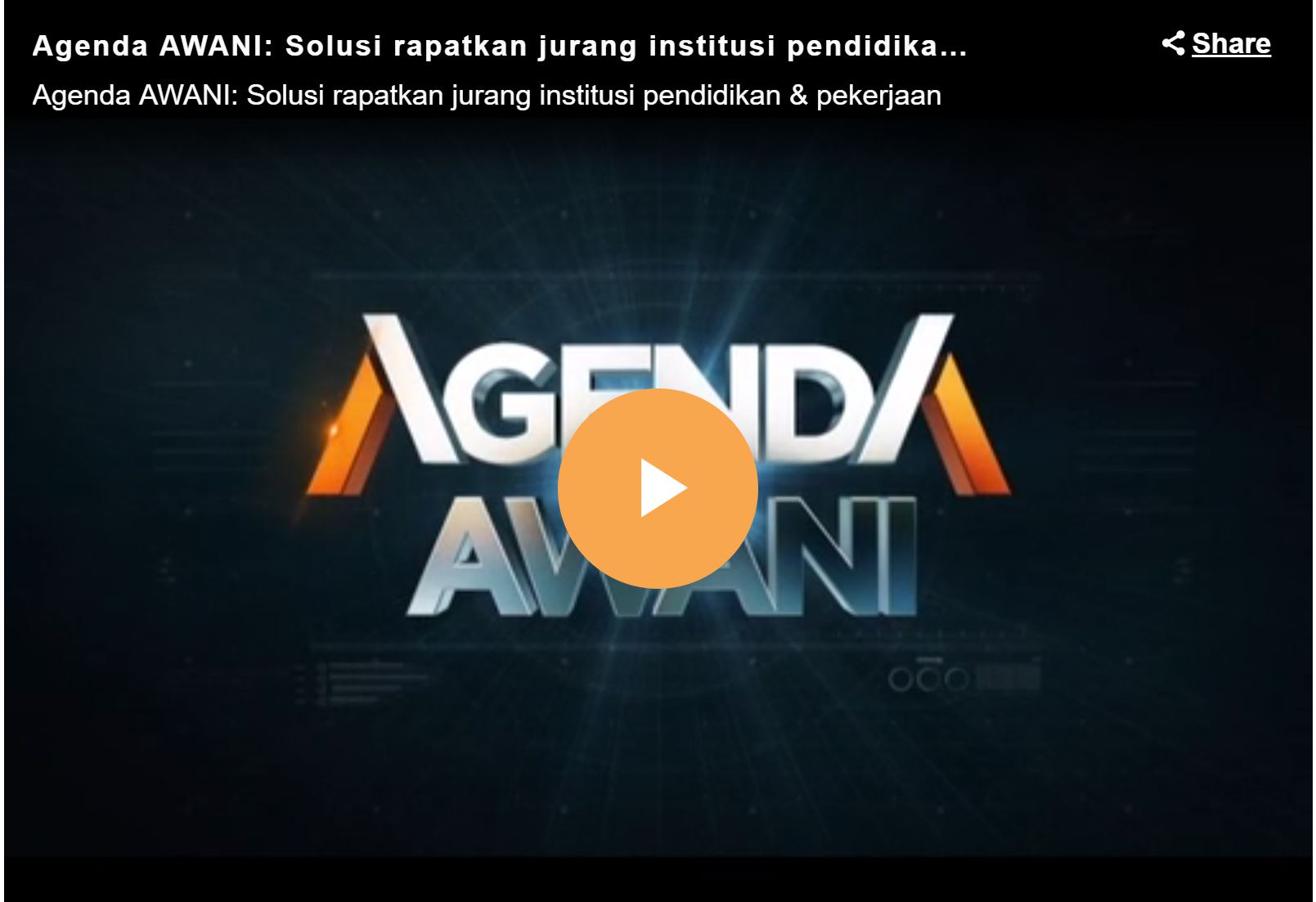 Work of the charity featured on Malaysian TV news and current affairs ...